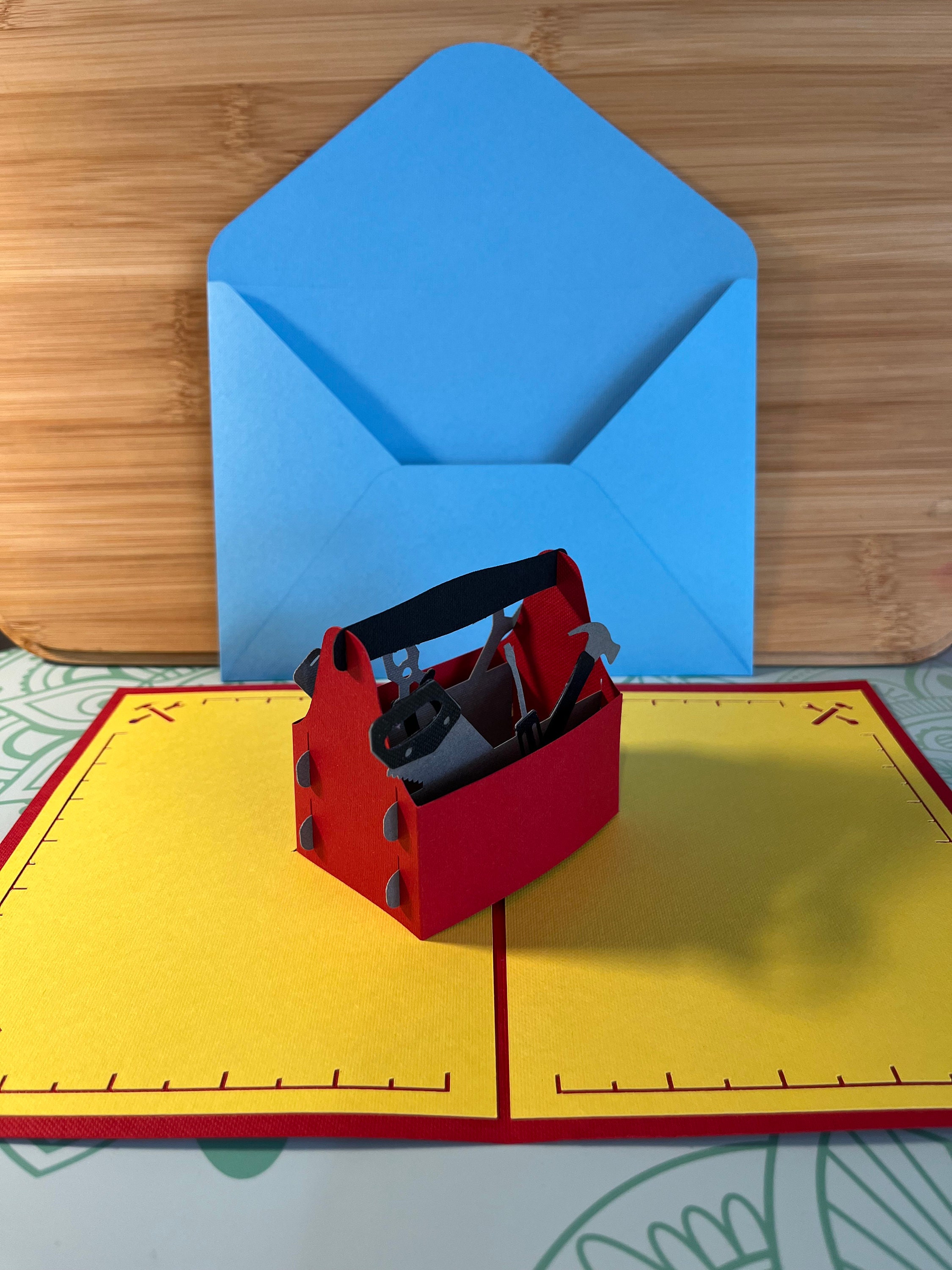 Tool Box Pop-up Card FREE SHIPPING - Etsy