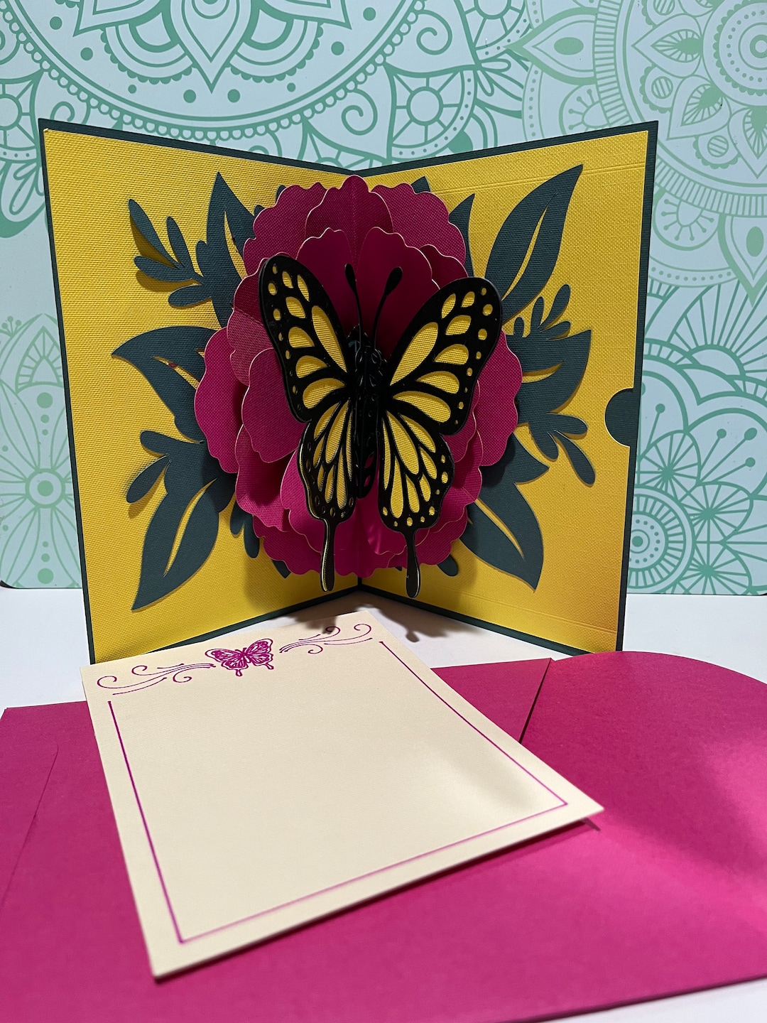 Butterfly Pop-up Card FREE SHIPPING - Etsy