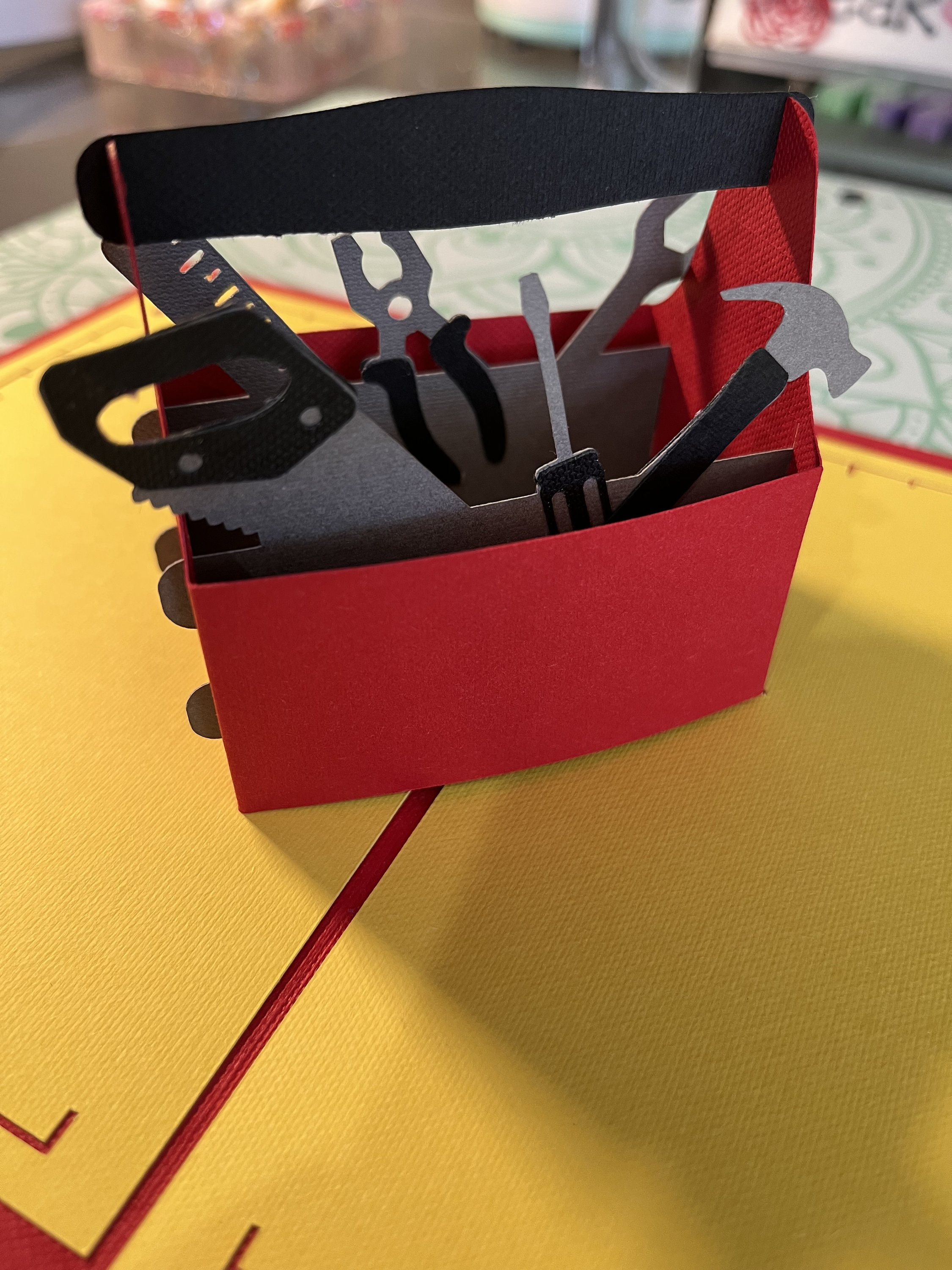 Tool Box Pop-up Card FREE SHIPPING - Etsy