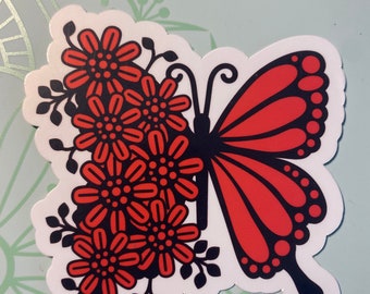 Red Among Us Matte Vinyl Sticker Water Bottle Sticker Red Among Us ...