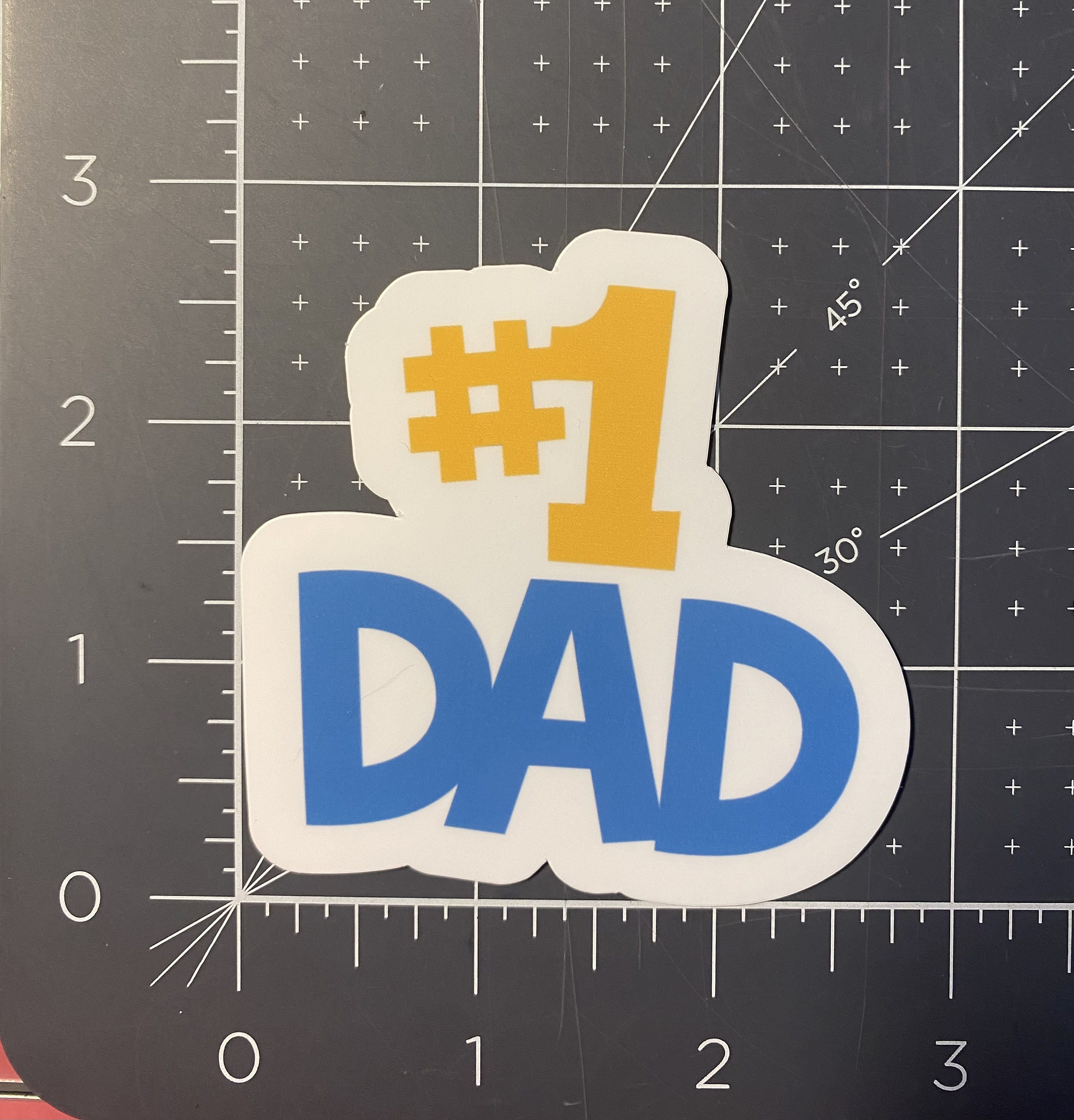 Number 1 Dad Sticker FREE SHIPPING - Etsy