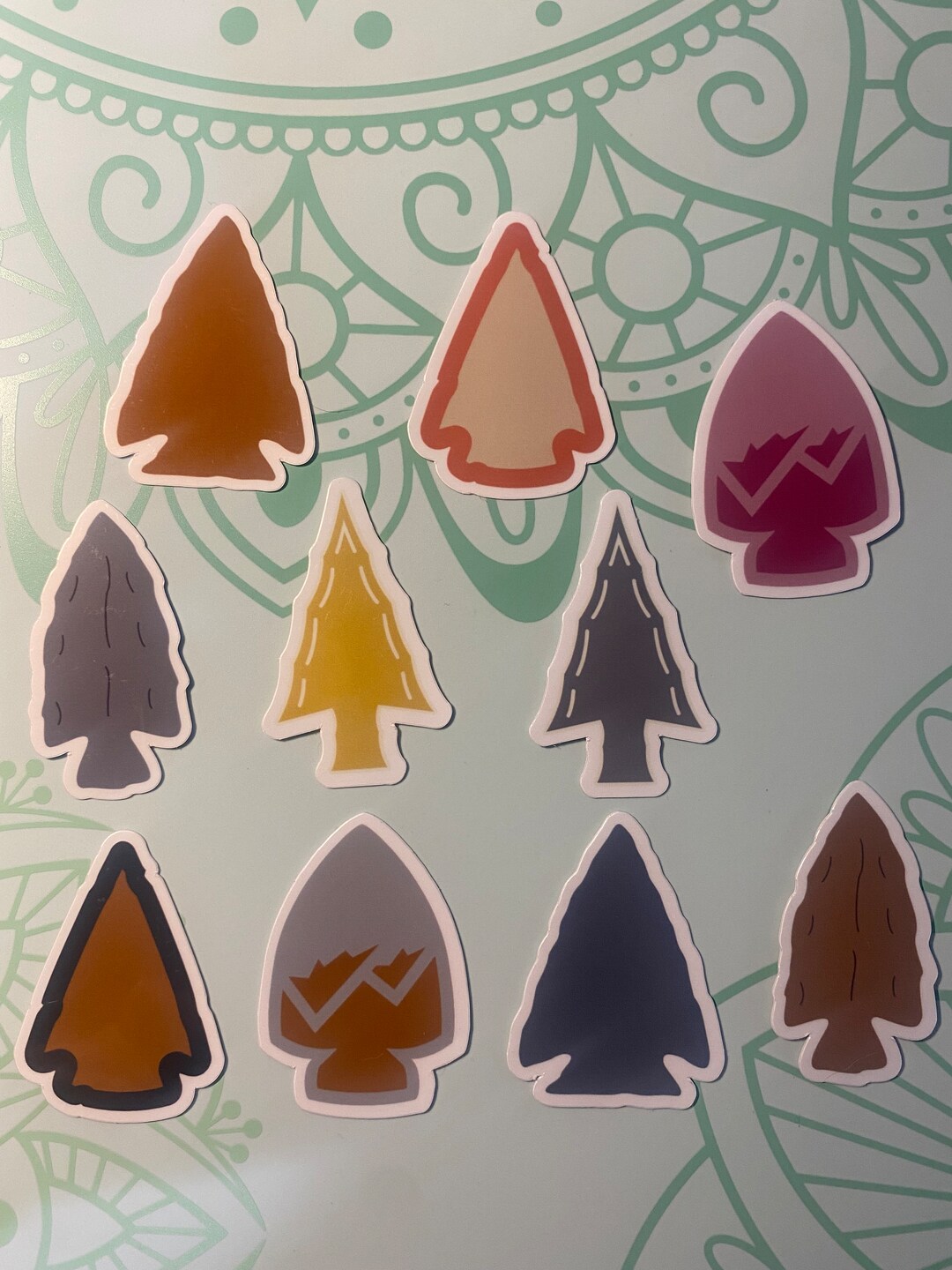 Arrowhead Stickers set of 10 FREE SHIPPING - Etsy