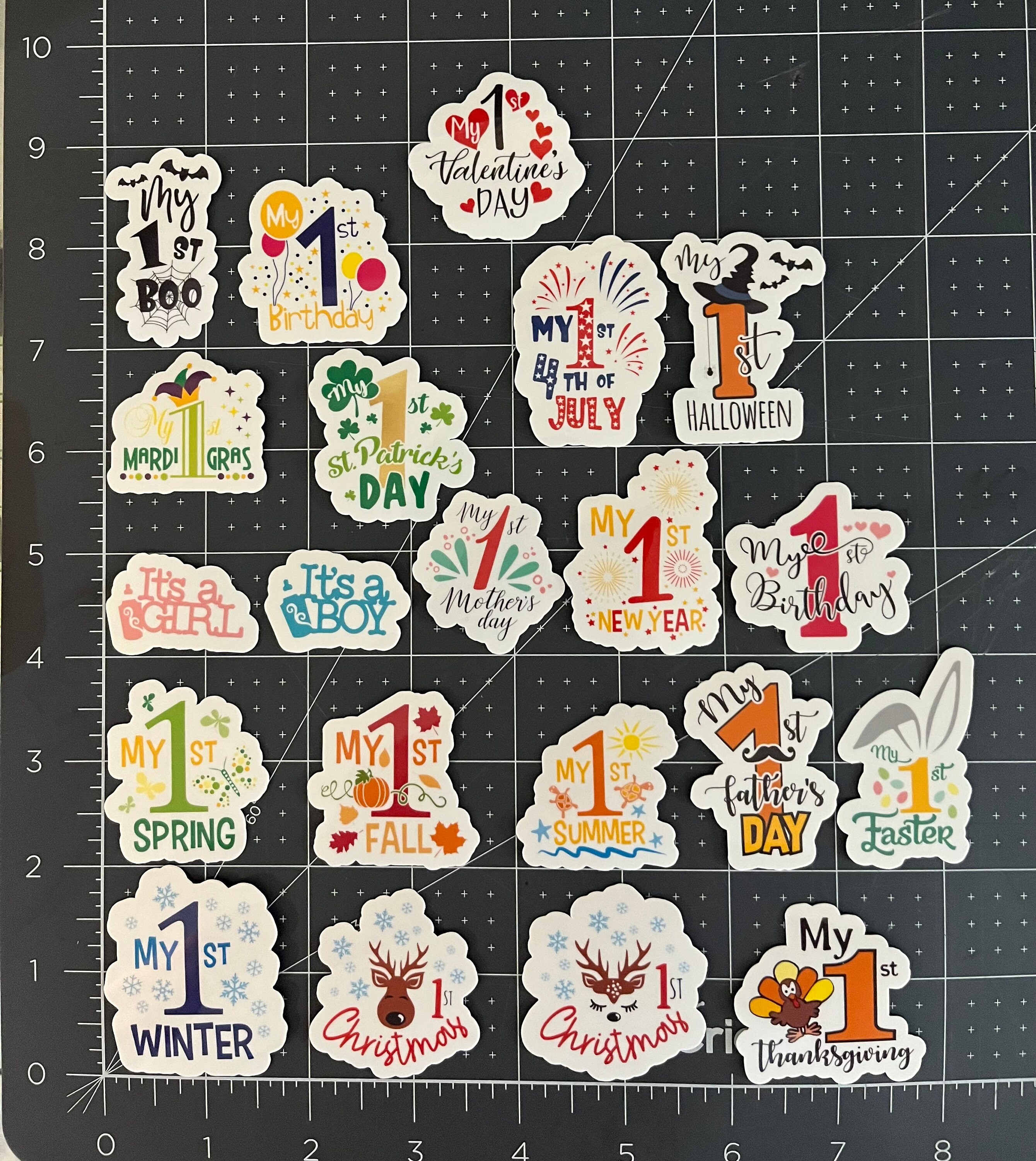 Baby's First Holiday's Sticker Set set of 21 FREE - Etsy