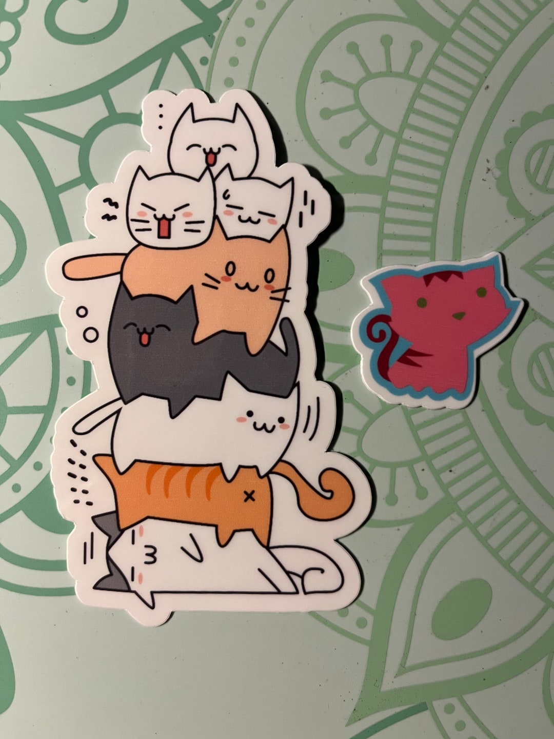 Stack of Cats Sticker Sticker Set FREE SHIPPING - Etsy