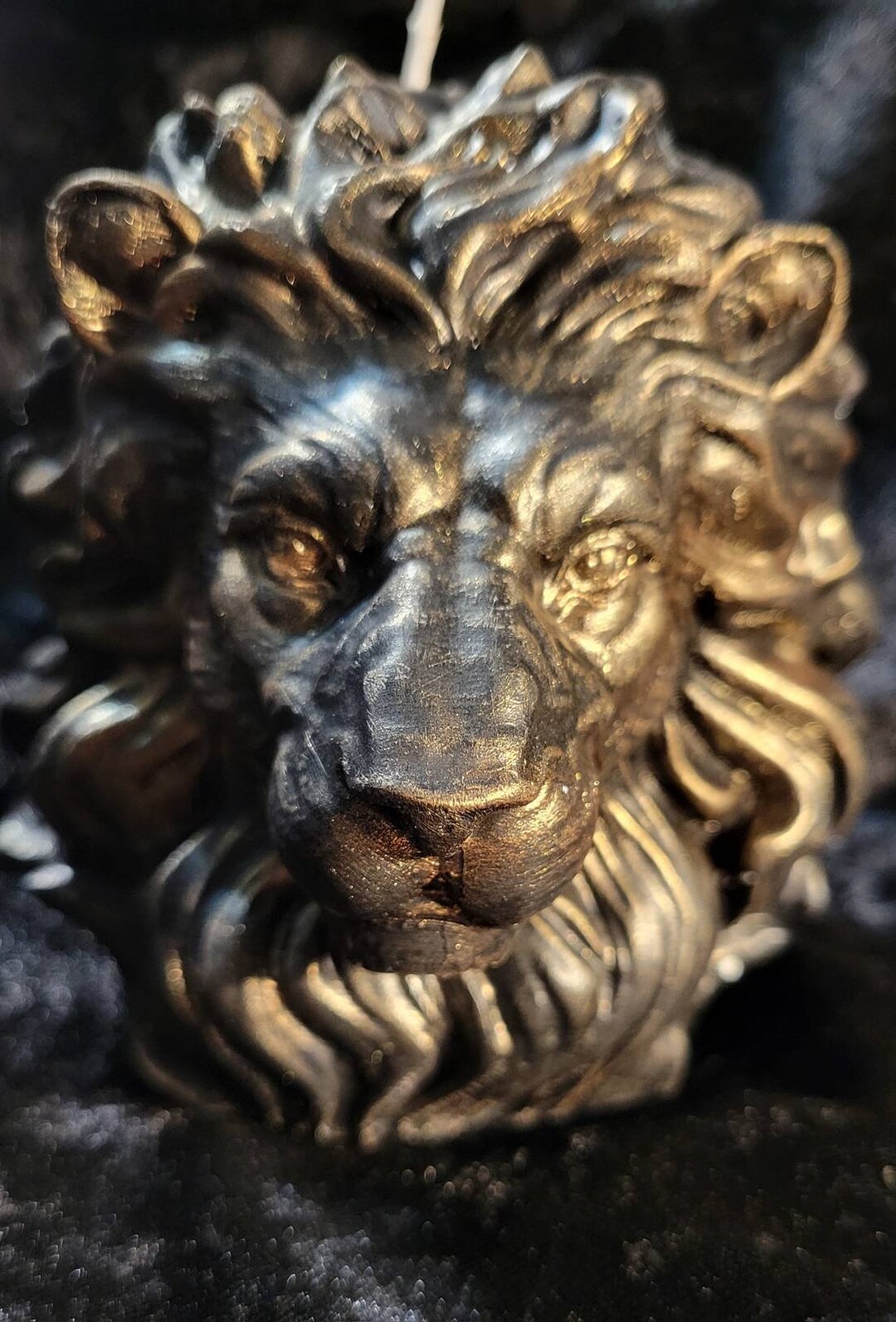 3D Lion Head Candle - Etsy