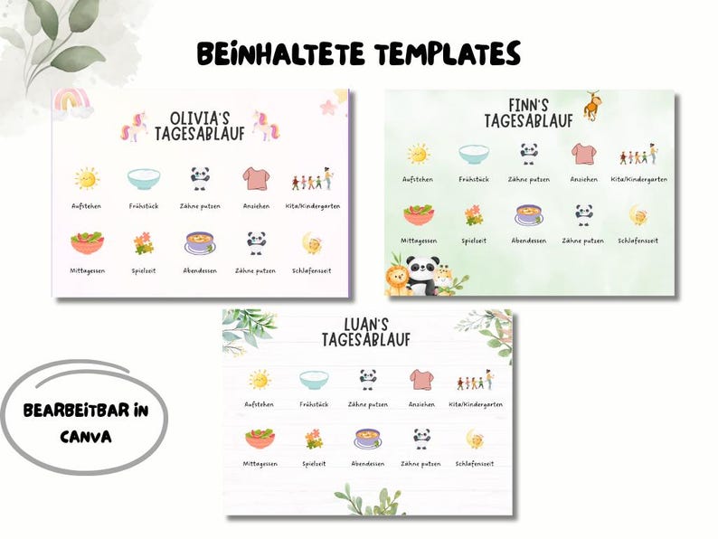 Children's Daily Routine Plan – Printable Daily Schedule for Children ...