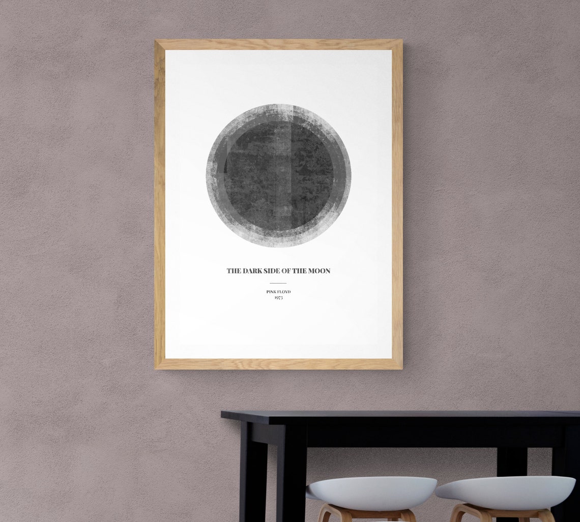 Pink Floyd Abstract Print | the Dark Side of the Moon Poster | 1973 ...