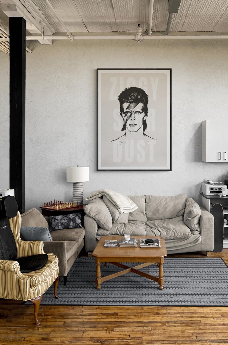 Ziggy Stardust Printable Poster | David Bowie Wall Art | 70s Glam Rock ...