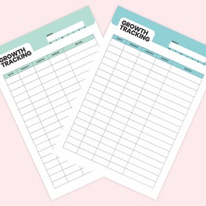 Printable Pet Growth Record Tracking Sheet, Daily Cat, Dog, Rabbit ...