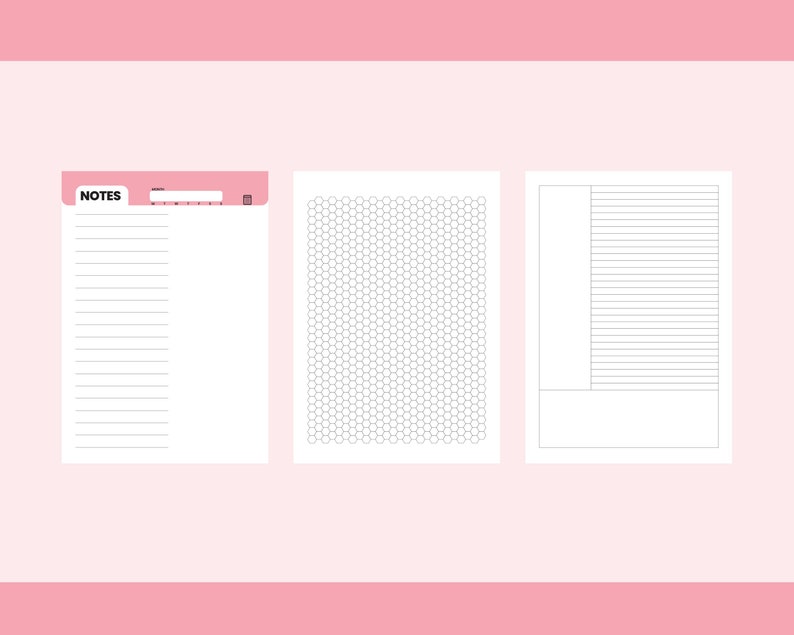 Printable Student Notes Template PDF, Digital Lecture Notes Taking Pack ...