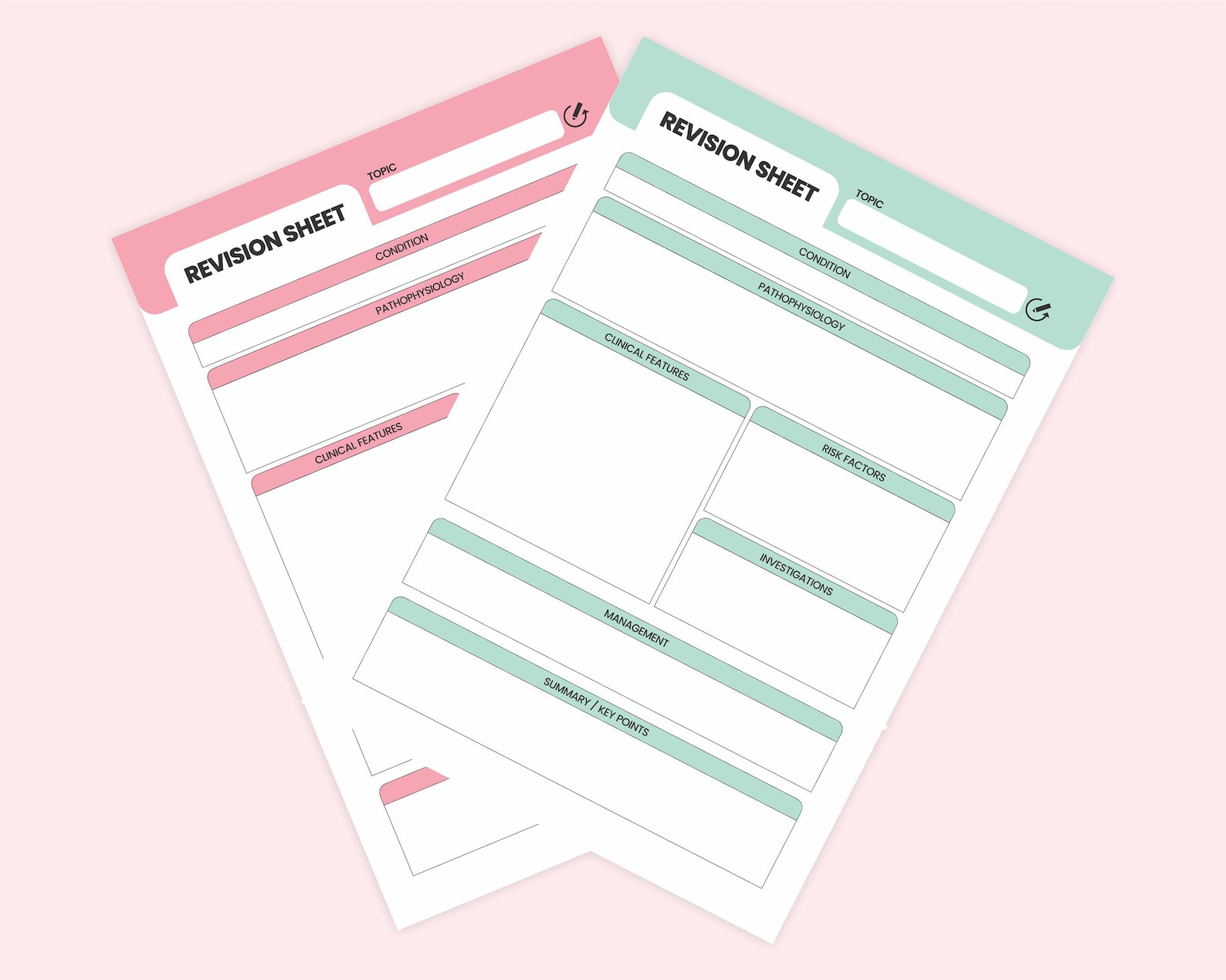 Printable Medical Revision PDF Sheet Digital Nursing Student - Etsy