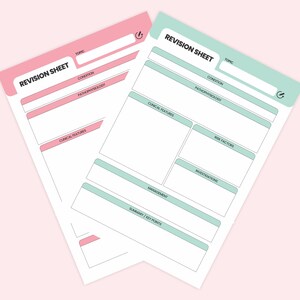 Printable Medical Revision PDF Sheet Digital Nursing Student Log ...