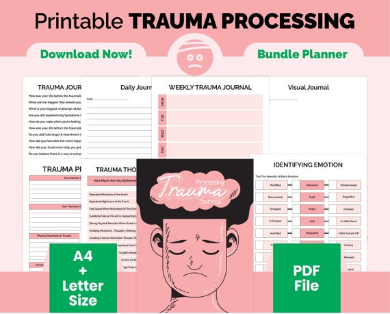 Trauma Processing Journal Daily Thought Processing Tracker - Etsy