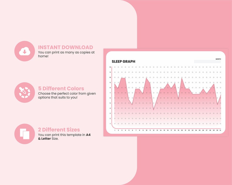 Printable Daily Sleep Tracking Sheet, Sleep Chart Notes, Sleep Log ...