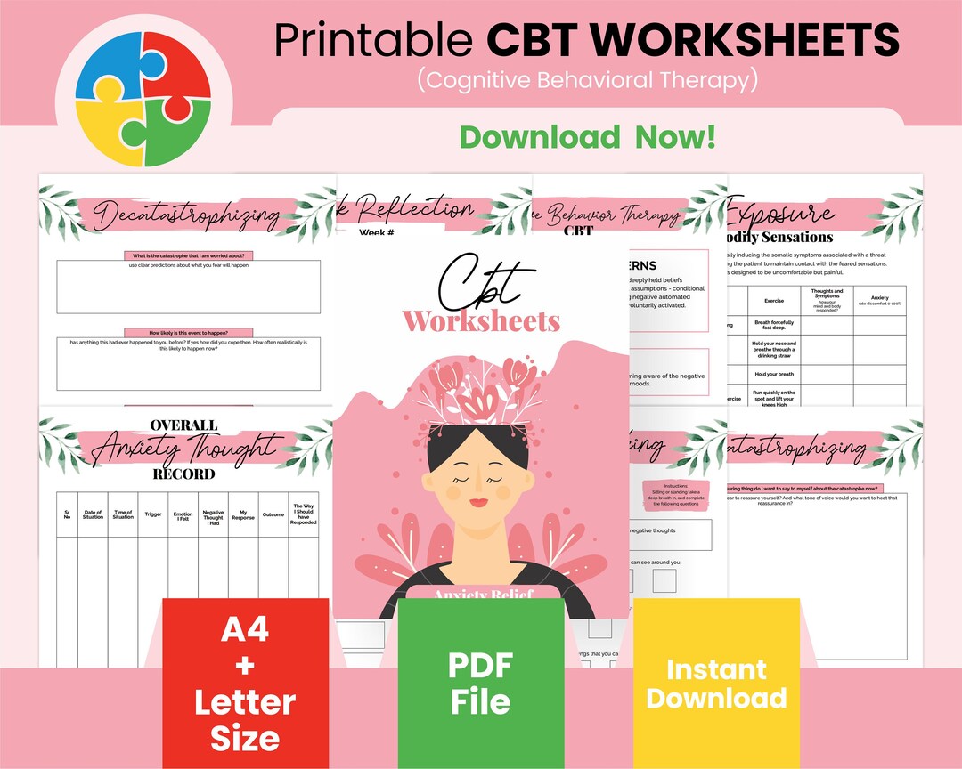 Cbt Journal, Cbt Worksheets, Cognitive Behavioral Therapy, Dbt ...