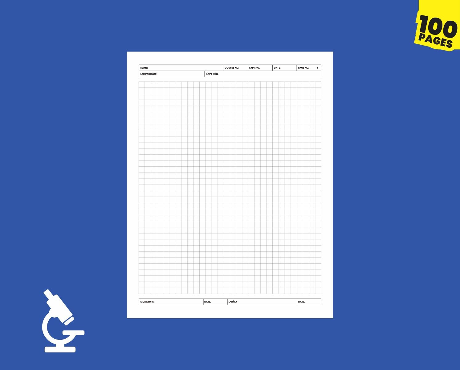 Laboratory Notebook 100 Pages Digital Goodnote Science Gift Lab Book ...