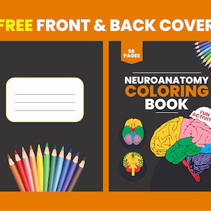 Printable Neuroanatomy Coloring Book, PDF Neuro Drawing Book ...