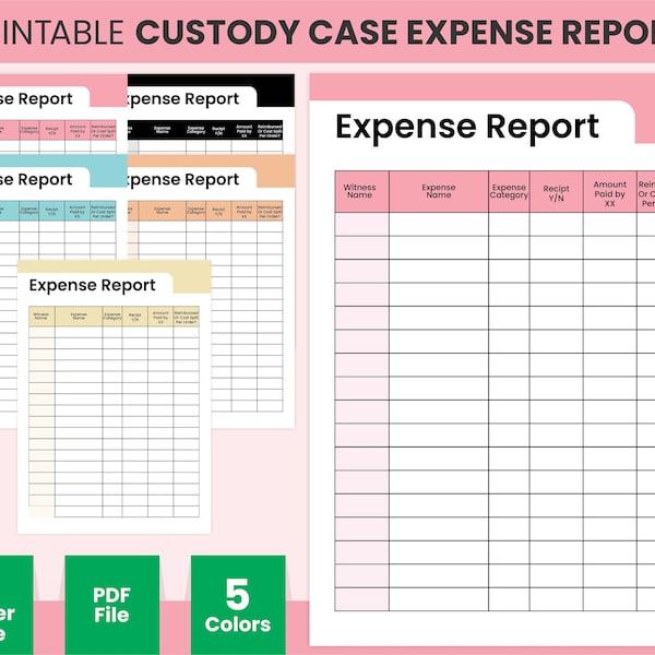 Single and Joint Expense Tracker - Etsy