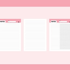 Printable Student Notes Template PDF, Digital Lecture Notes Taking Pack ...