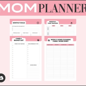 Printable Ultimate Busy Mom Planner Daily Household Planner 2022 House ...