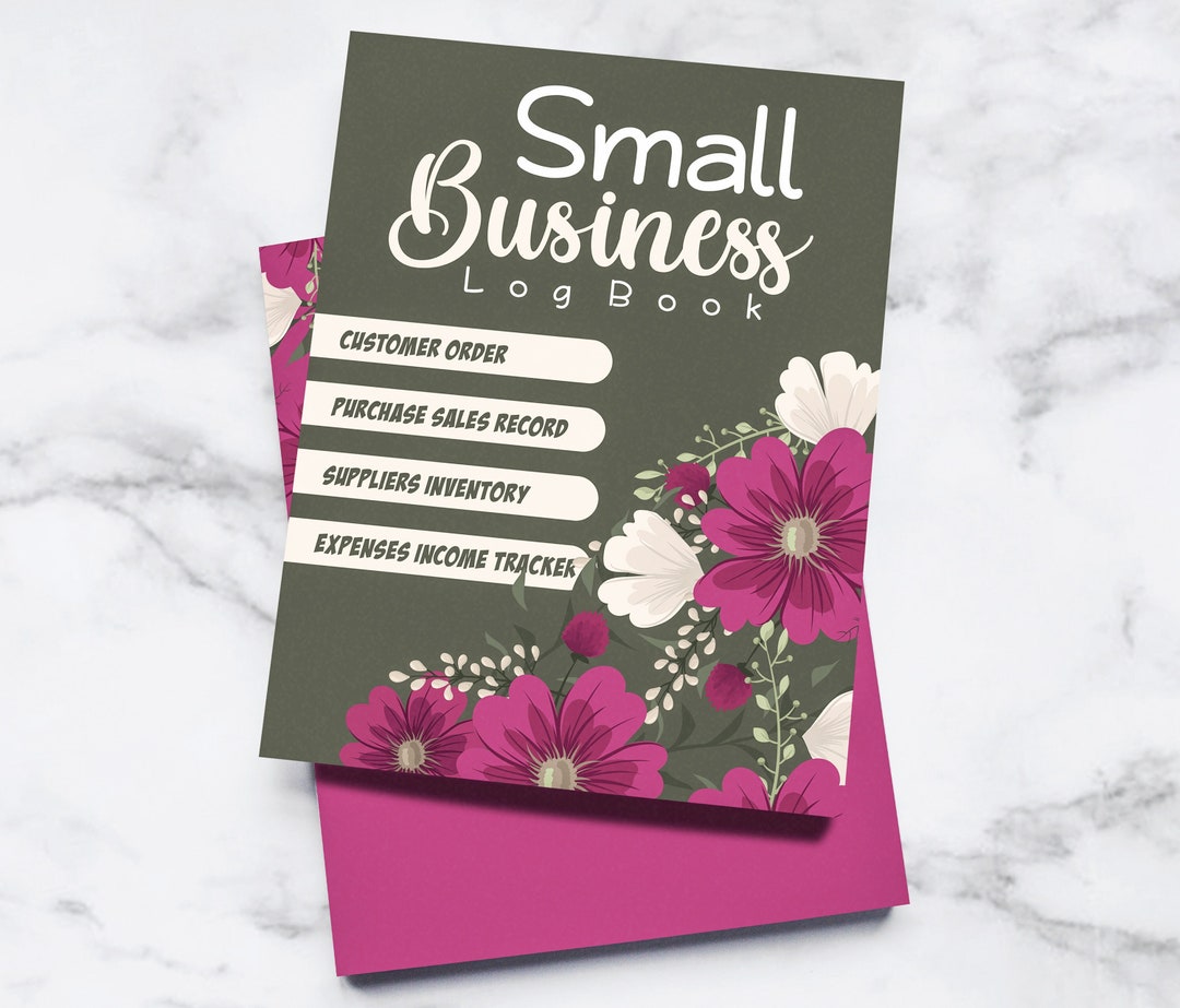 Small Business Log Book Product Inventory Notebook Order Tracker ...