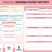 Printable Medical Nursing Patient History Page Pdf Downloadable Nursing ...