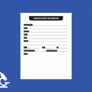 Laboratory Notebook 100 Pages Digital Goodnote Science Gift Lab Book ...