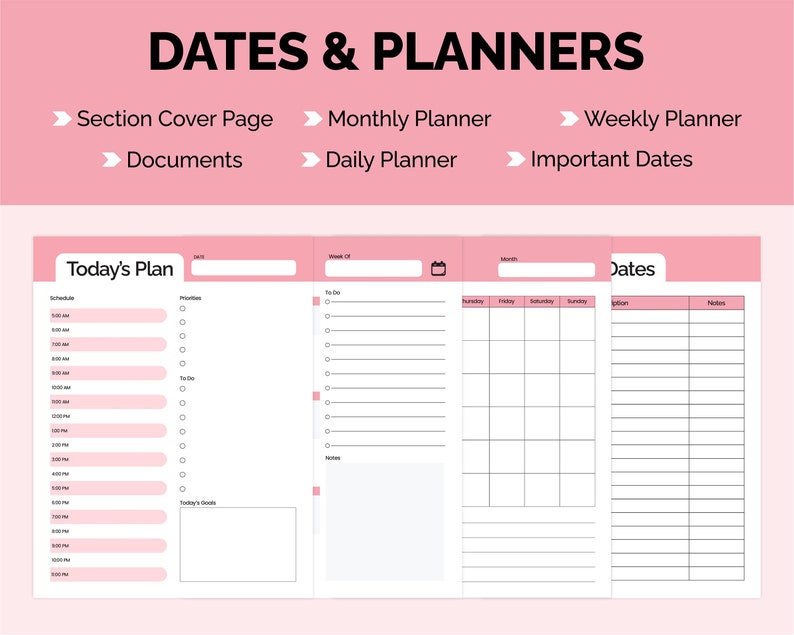 Pcs Binder Printable, A4 Moving Planner, Military Move Planner, Pcs ...