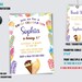 Editable Ice Cream Birthday Invitation, Ice Cream Party Invitation, 4th ...