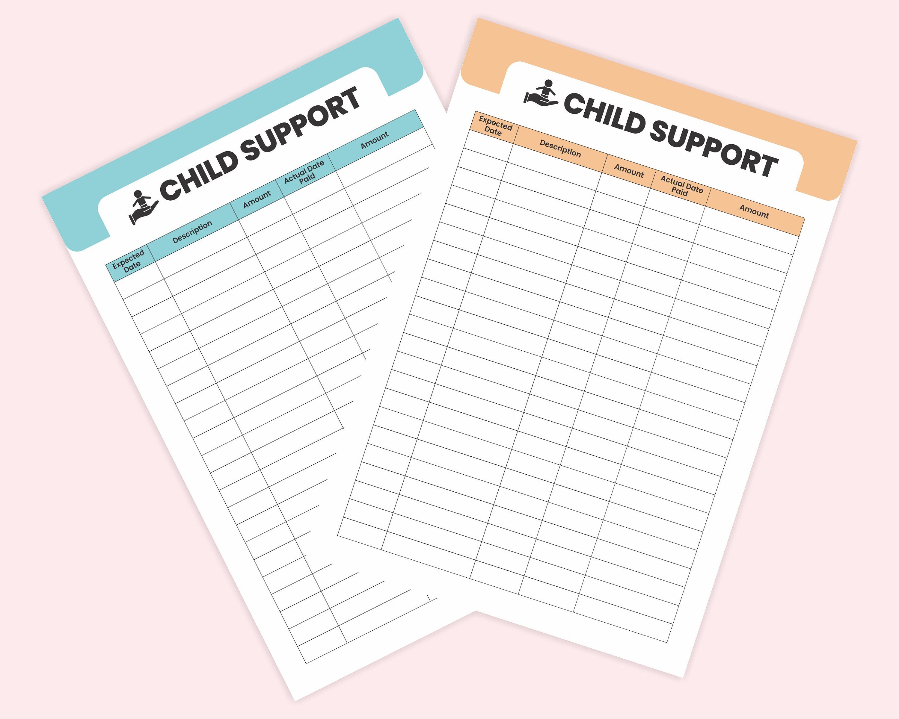 Printable Single Parent Child Support Custody Planner, Co Parenting ...