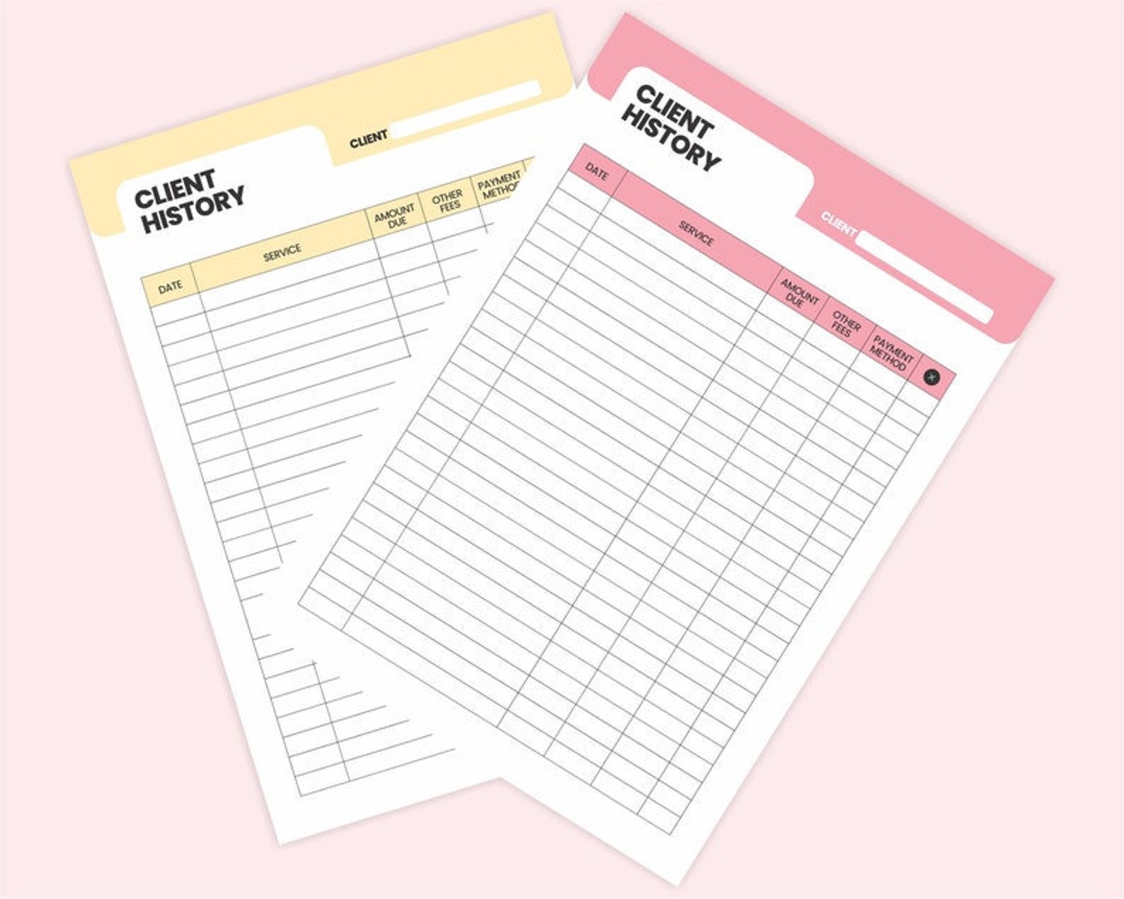 Printable Daily Client Payment History Tracker, Small Business Finance ...