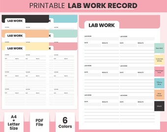 Lab Blood Work Tracker - Etsy