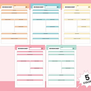 Printable Medical Revision PDF Sheet Digital Nursing Student Log ...