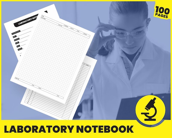 Laboratory Notebook 100 Pages Digital Goodnote Science Gift | Etsy