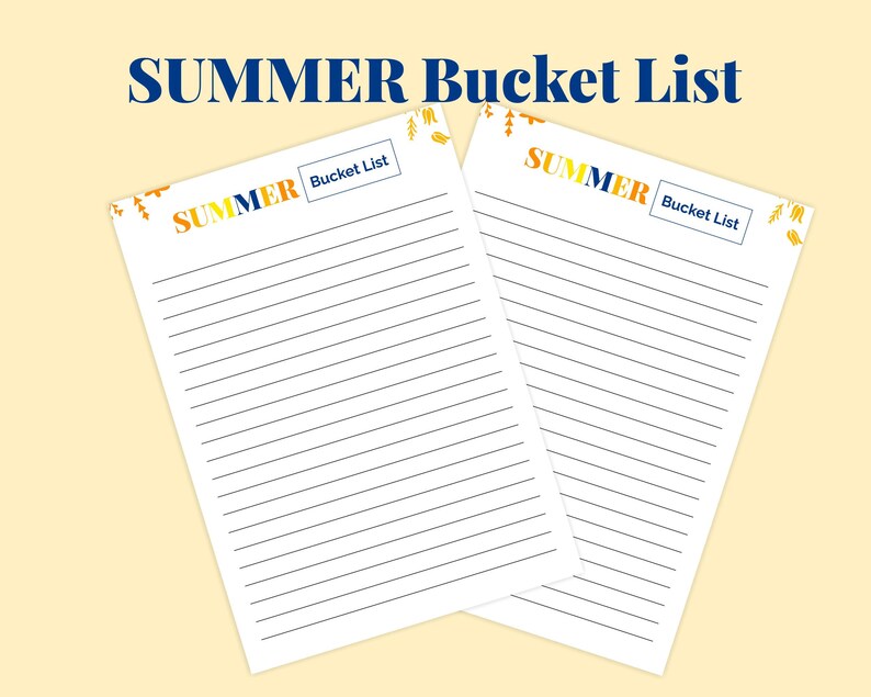 Printable SUMMER Planner 2022, Daily Summer Checklist, Summer Chores ...