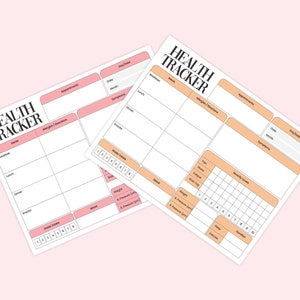 Printable Daily Health Tracking Sheet, Digital Chronic Illness ...