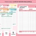 Printable Daily Check Book Balance Sheet Income & Expense Log Page A4 ...