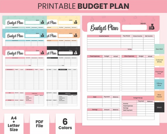 Printable Finance Log Daily Budget Plan Money Budget | Etsy
