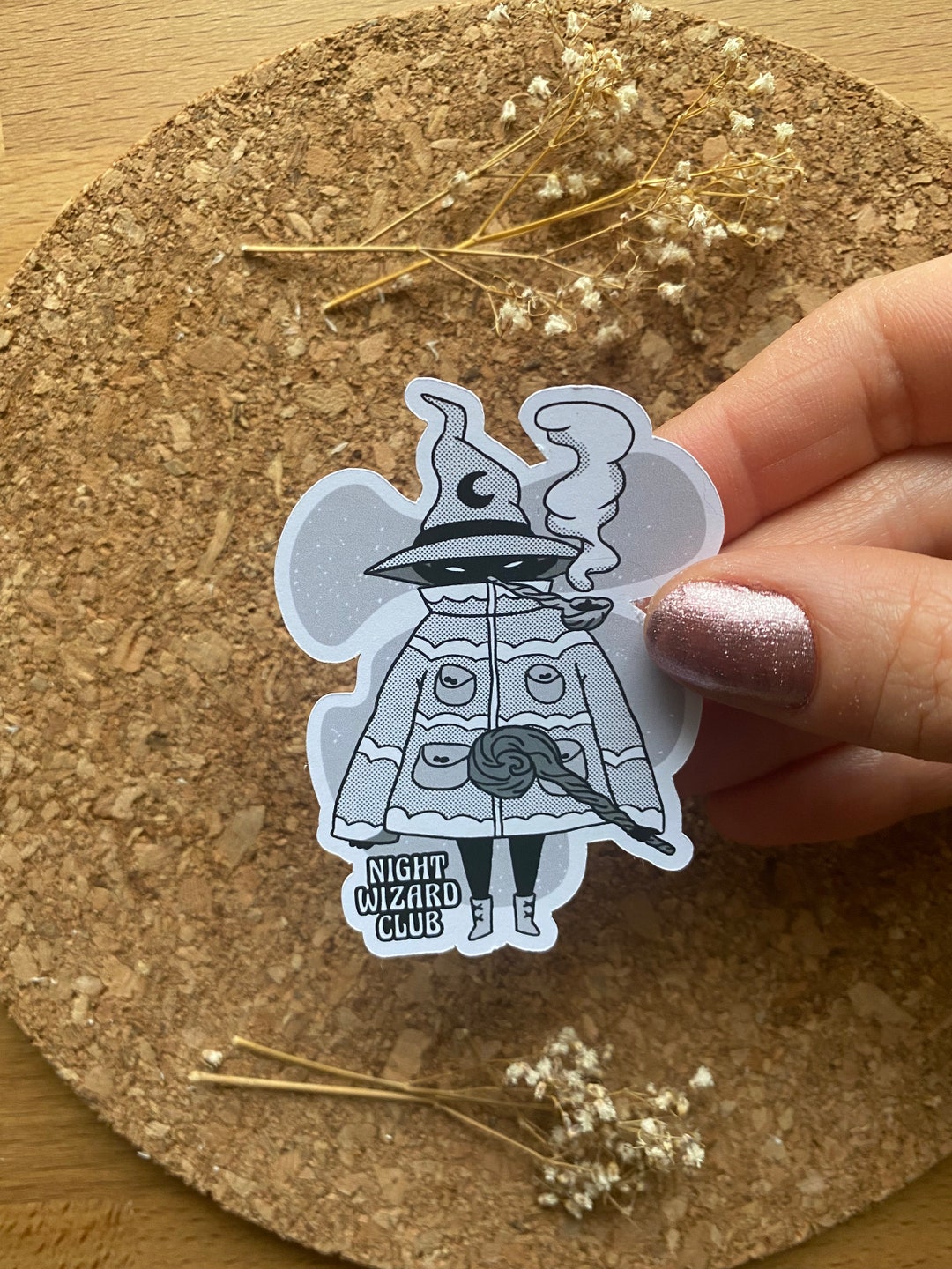 Night Wizard Club Sticker Wizardry Sticker Magic Spell Equipment ...