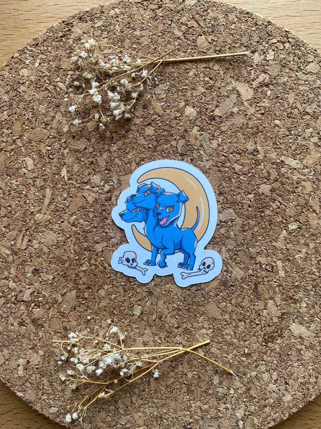 Little Three Headed Cerberus Sticker Cerberus Sticker Greek Sticker ...