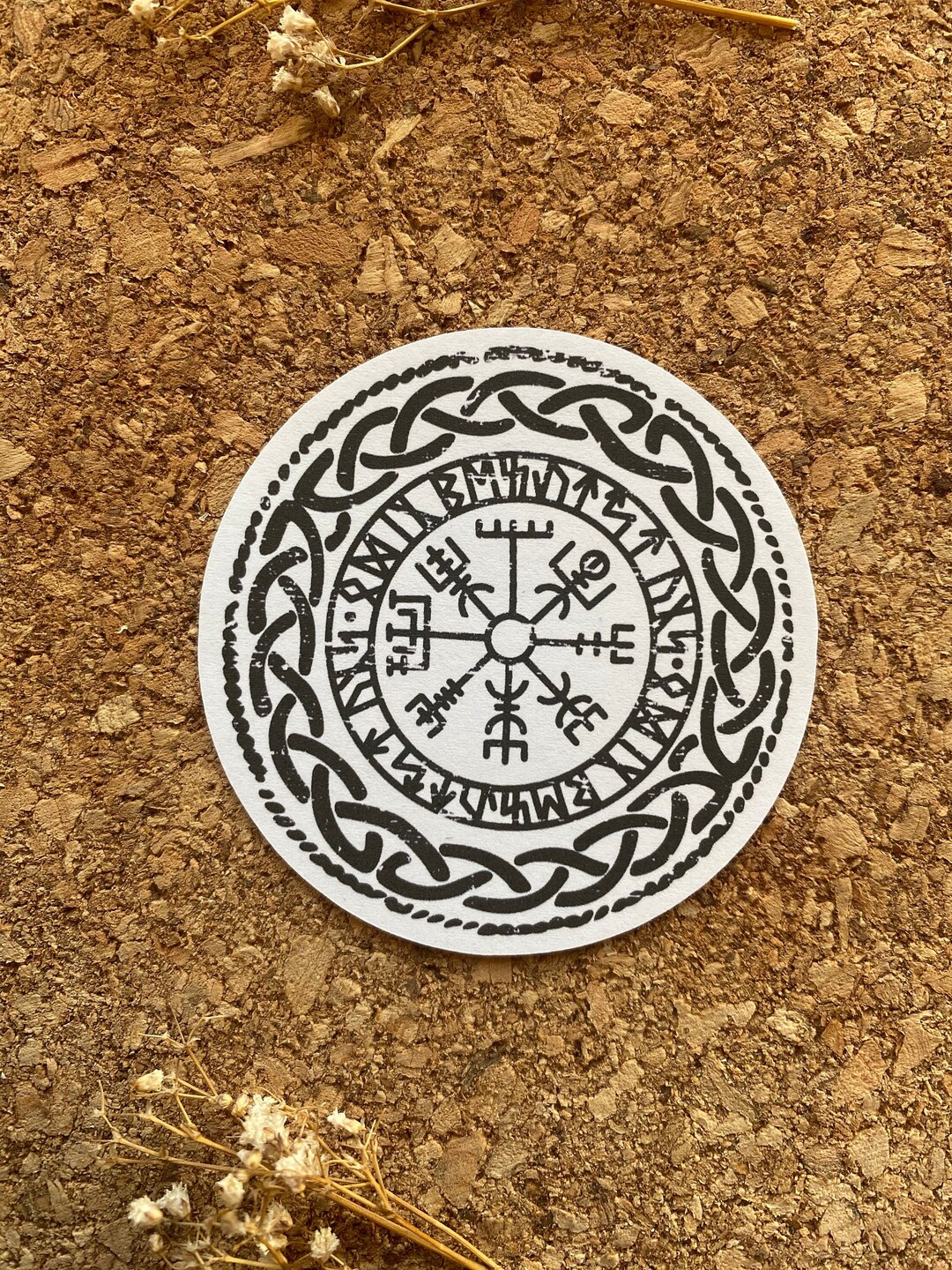 Vegvisir Sticker Vegvisir Nordic Compass Decal Nordic Rune Sticker ...