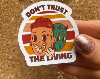 Two Face Sticker - Etsy