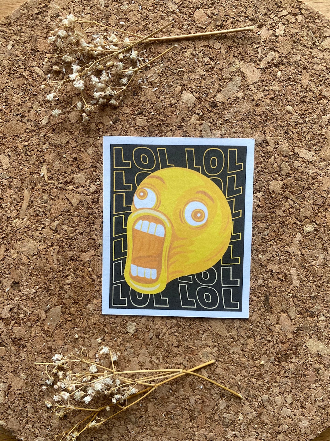 LOL Sticker Funny LOL Face Sticker Smiley Face Sticker Movie Poster ...