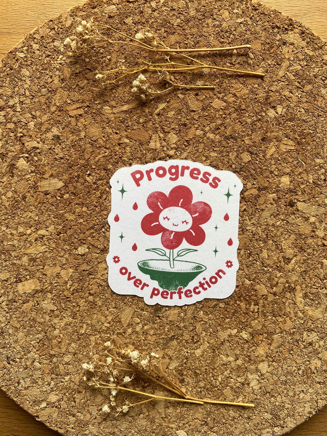Progress Over Perfection Sticker Mental Health Sticker Self Love ...