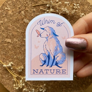 Cute Pastel Fluffy Sheep Sticker Sheep Sticker Quote Sticker Pastel ...