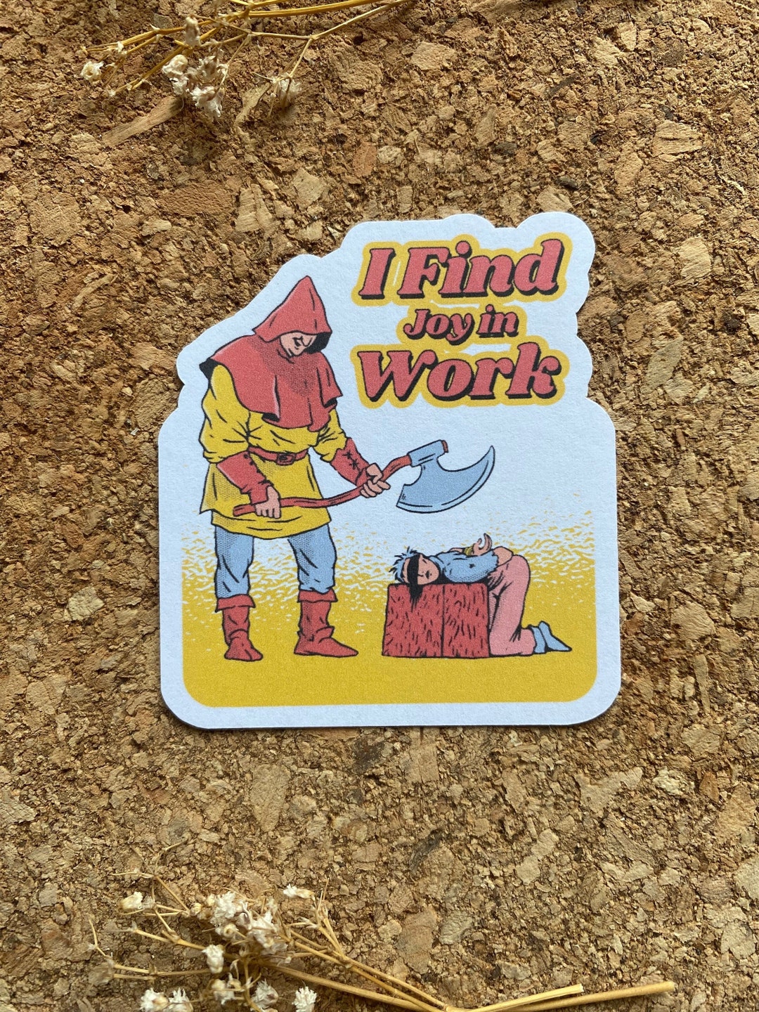 Dark Humor Medieval Sticker: Sarcastic Executioner Art - Etsy