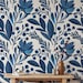 Boho Blueberries Peel and Stick Wallpaper | Scandinavian Design for ...