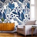 Boho Blueberries Peel and Stick Wallpaper | Scandinavian Design for ...