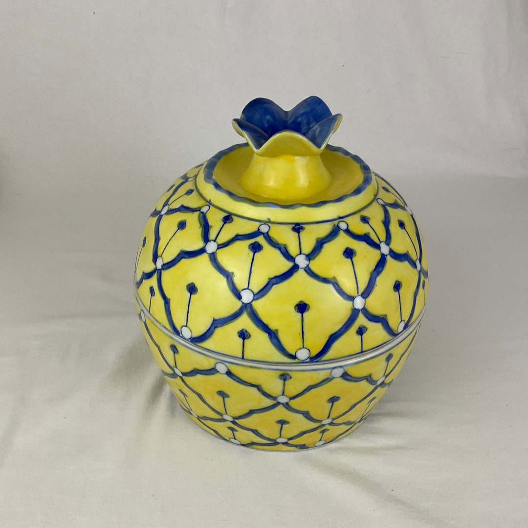 Large Bonbonnière Ceramic Box Vintage Shabby Chic French Antique - Etsy