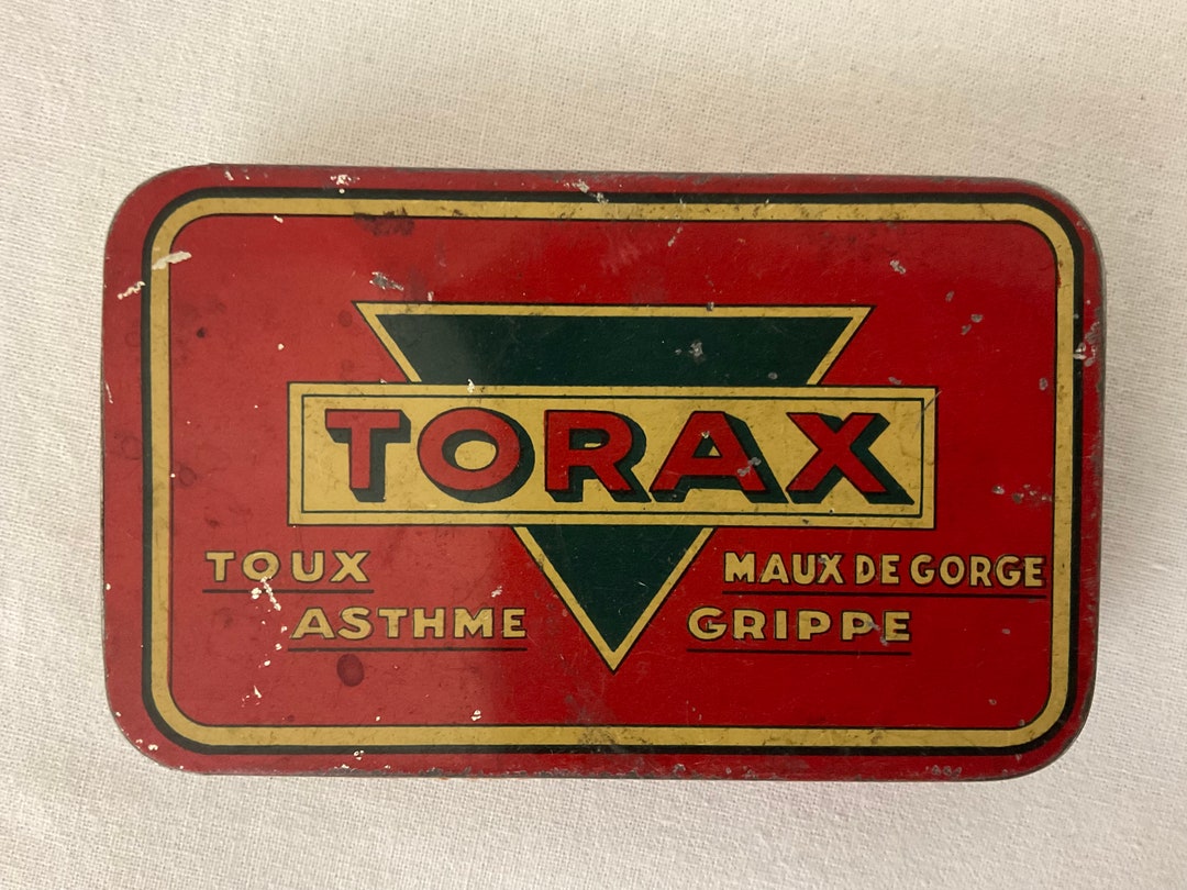 Old Metal Box of Vintage TORAX Tablets - Etsy
